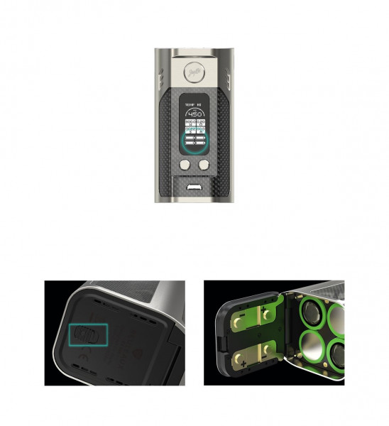 Wismec Reuleaux RX 300 Watt Box Mod Akkuträger Steamax | Akkuträger ...